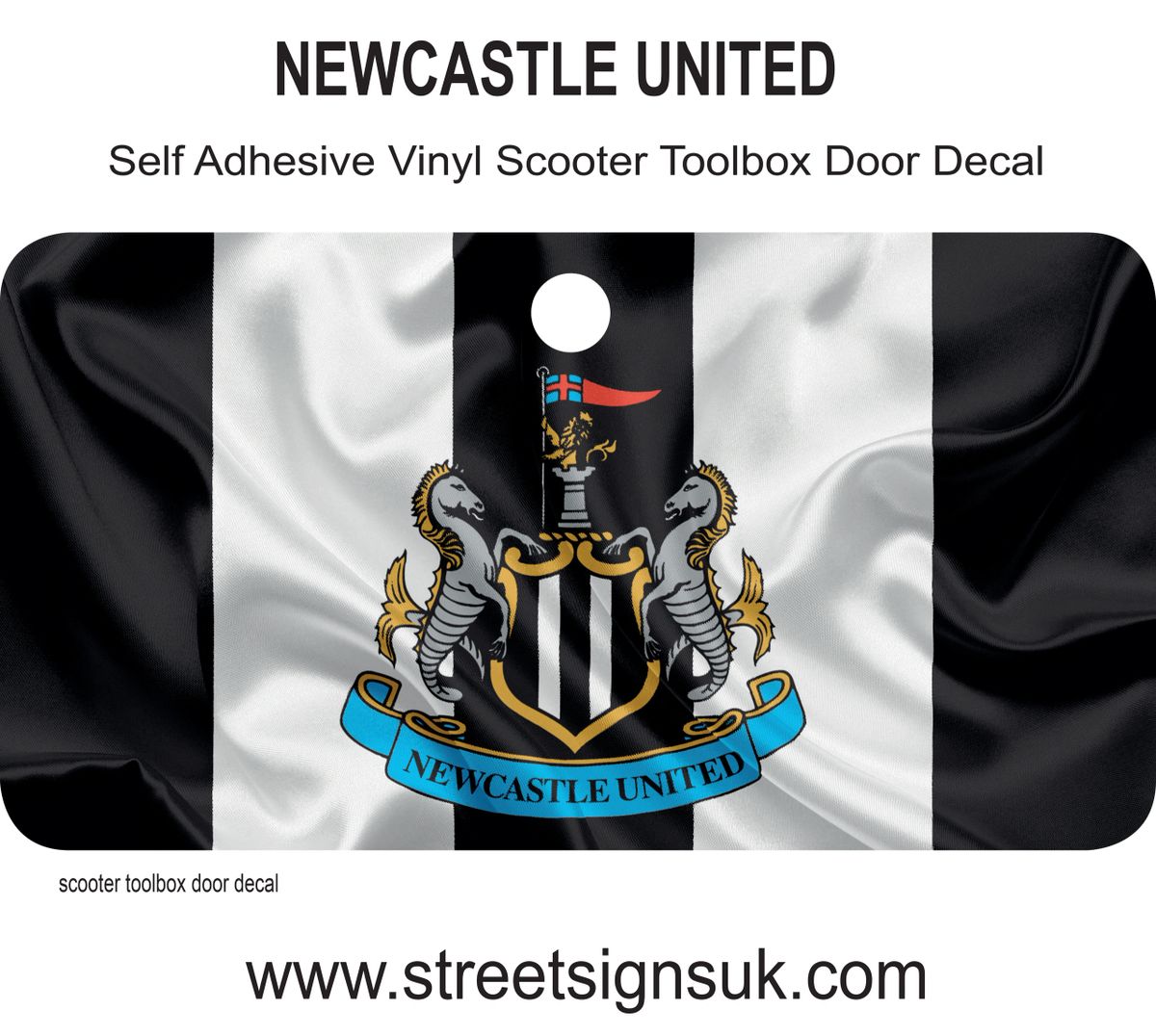 Newcastle United F.C silk effect self adhesive vinyl decal sticker for ...