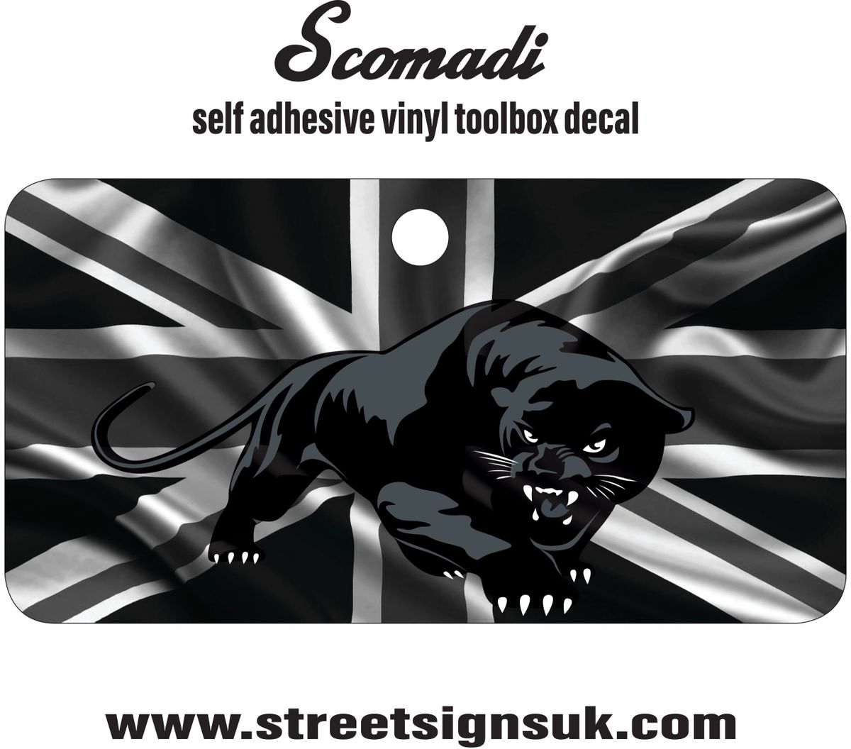 Scomadi Union Jack self adhesive vinyl decal sticker for scooter ...