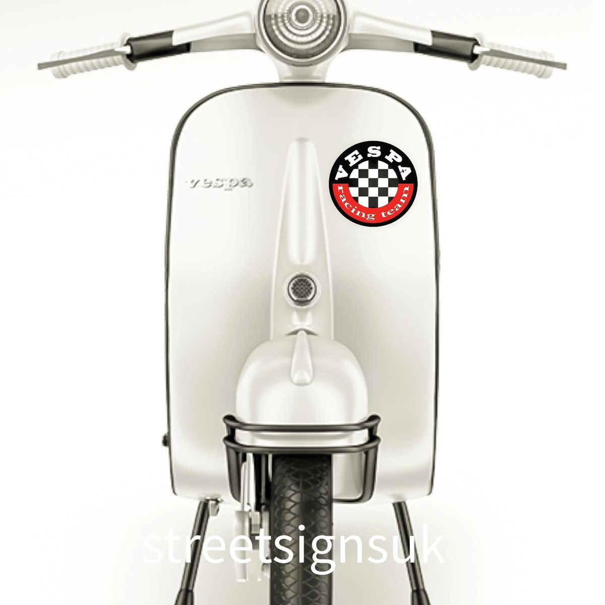 Vespa racing team self adhesive vinyl decal sticker