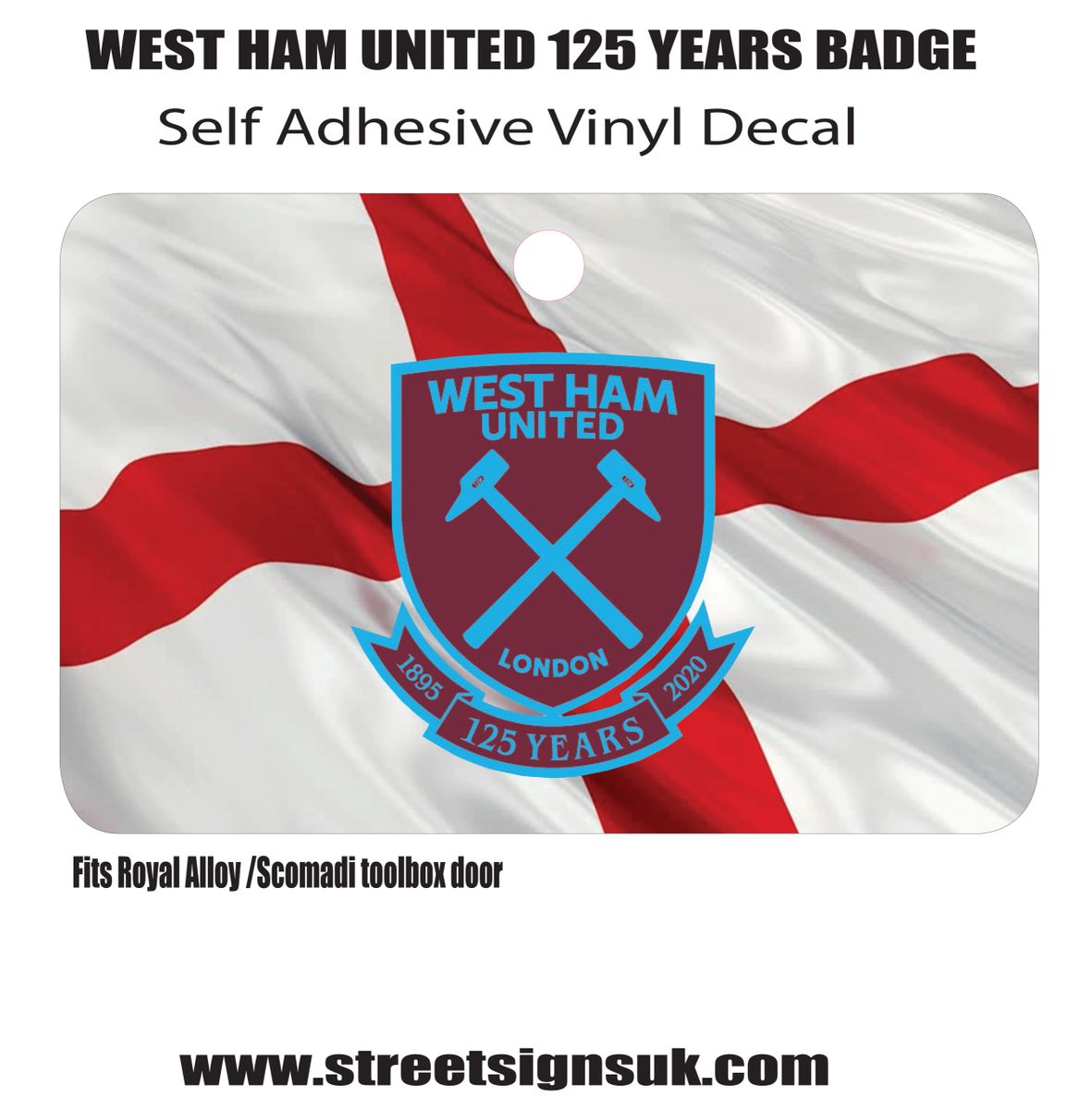 West Ham United F.C United self adhesive vinyl decal sticker for ...
