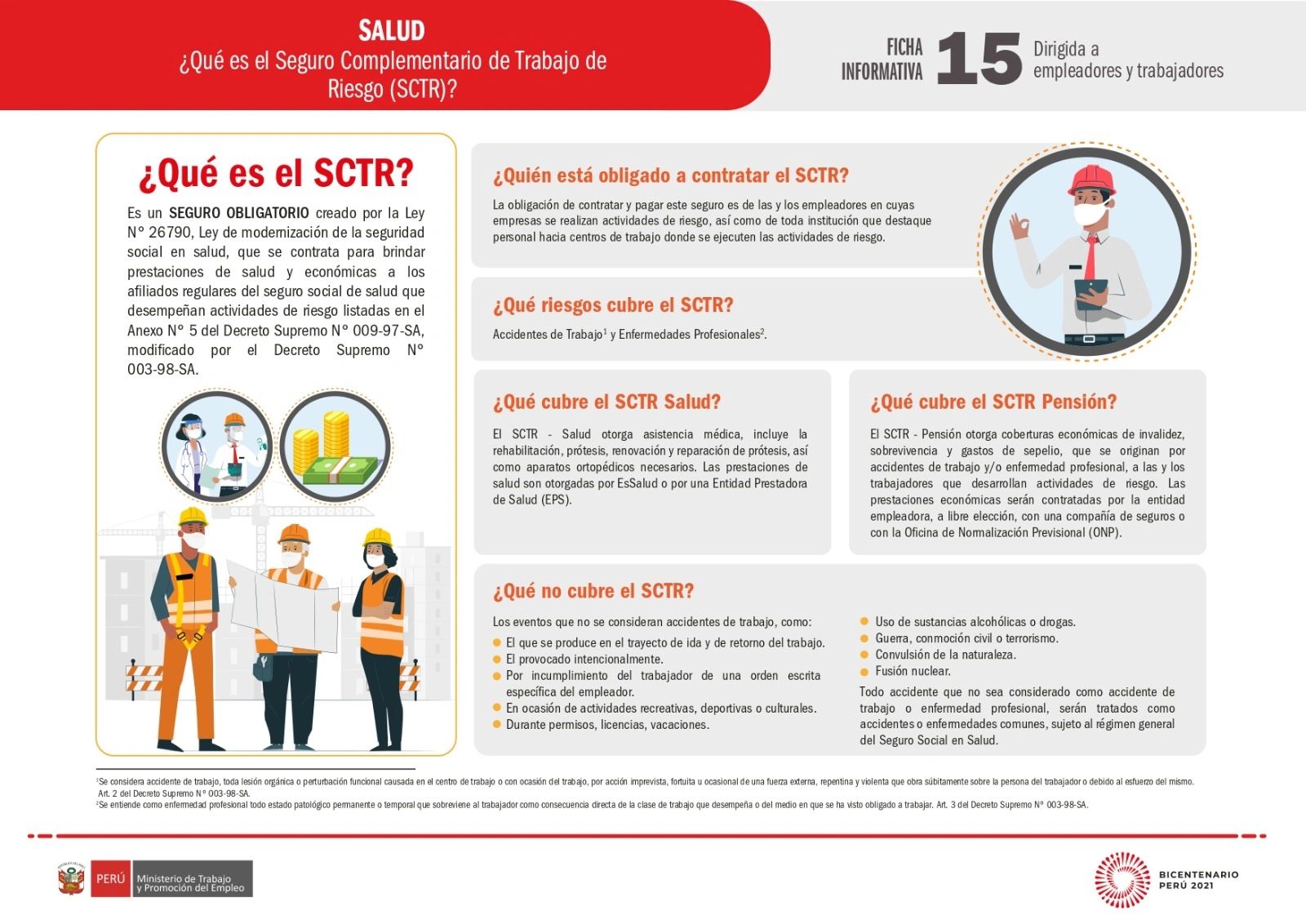 ¿QUE ES EL SEGURO COMPLEMENTARIO DE TRABAJO DE RIESGO SCTR?