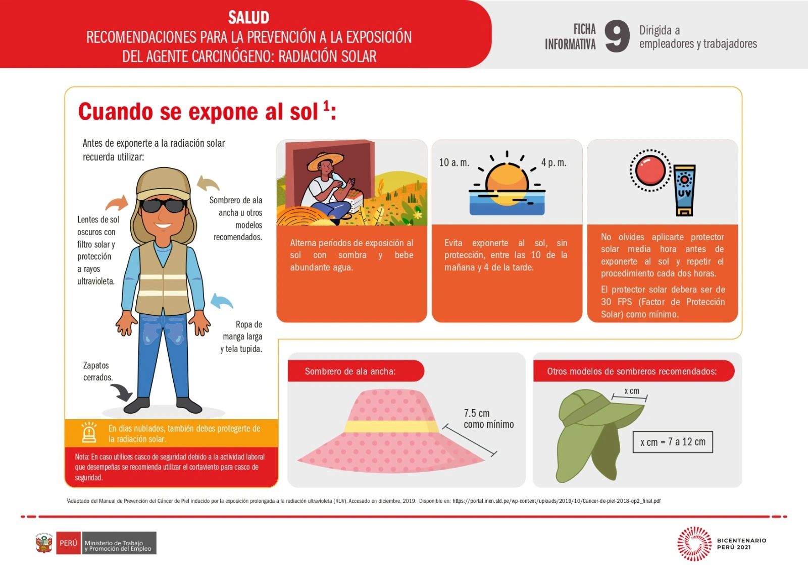 PREVENCIÓN EN EXPOSICIÓN DEL AGENTE CARCINÓGENO: RADIACIÓN SOLAR
