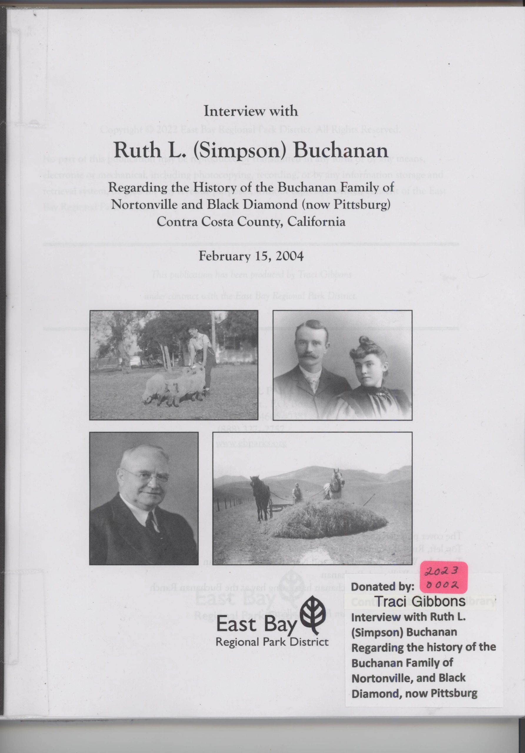 Ruth L. Buchanan Interview