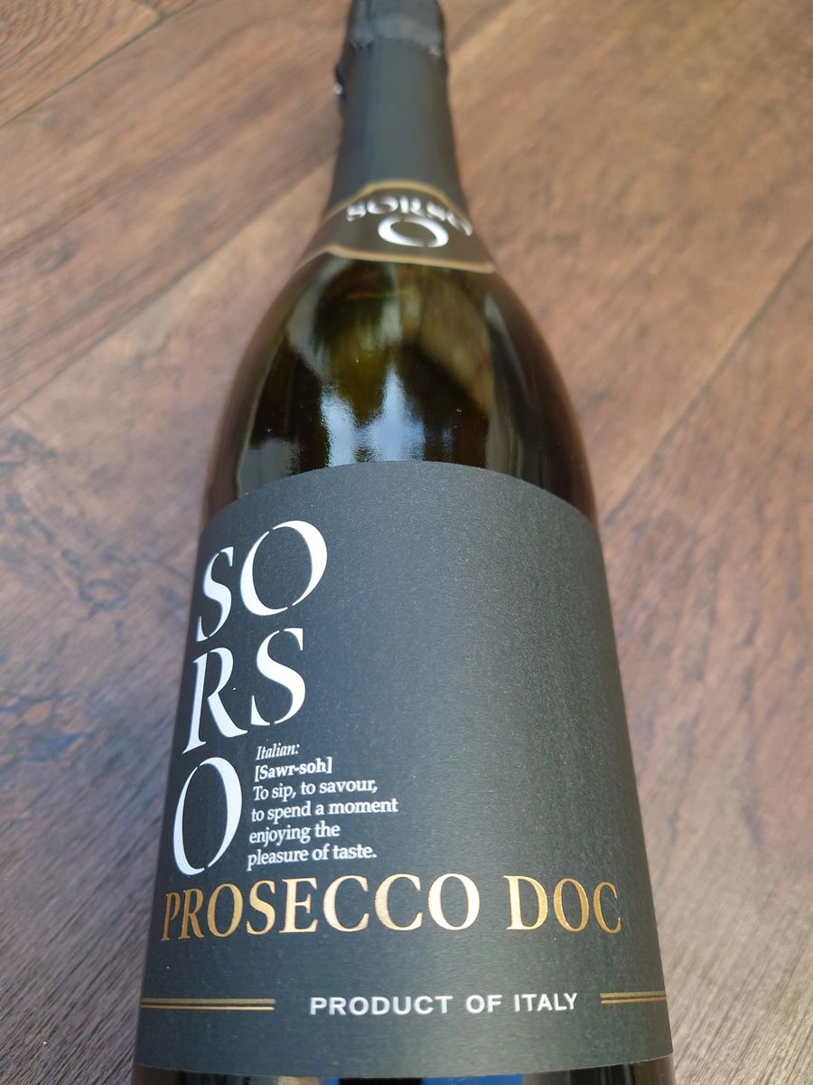 Sorso Prosecco Brut NV Treviso DOC Italy Sparkling White