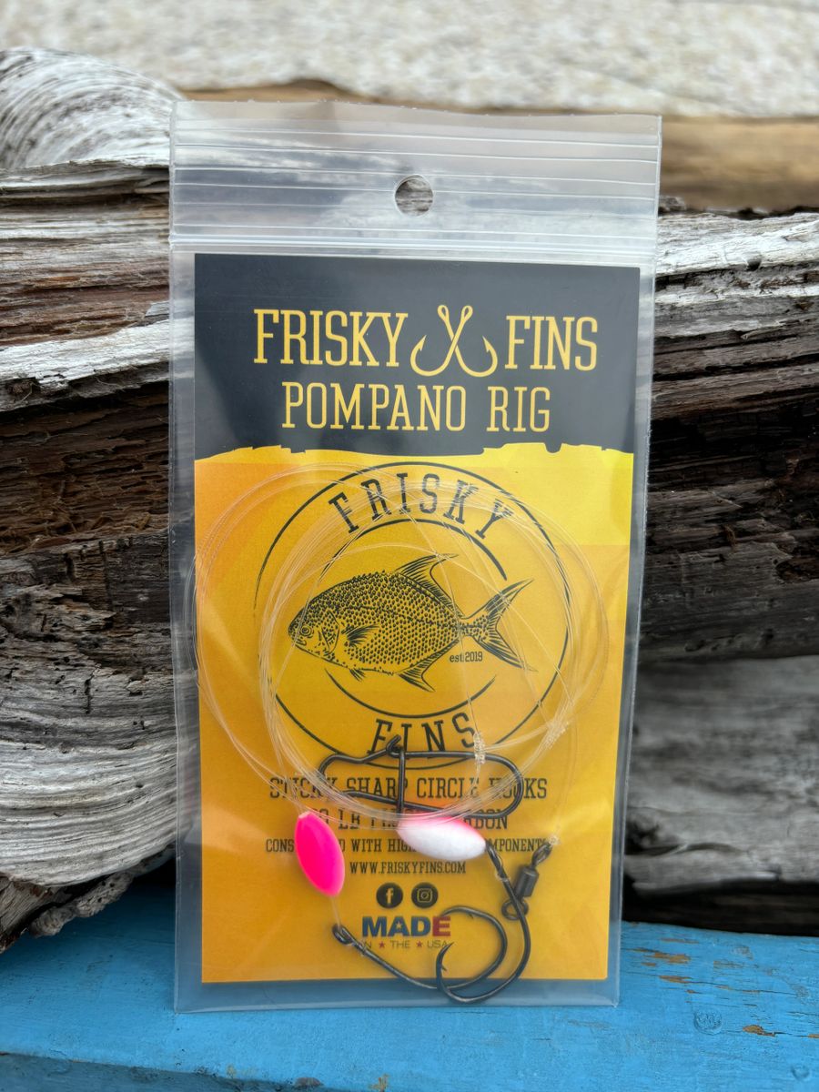 Frisky Fins Olive Pompano Rig