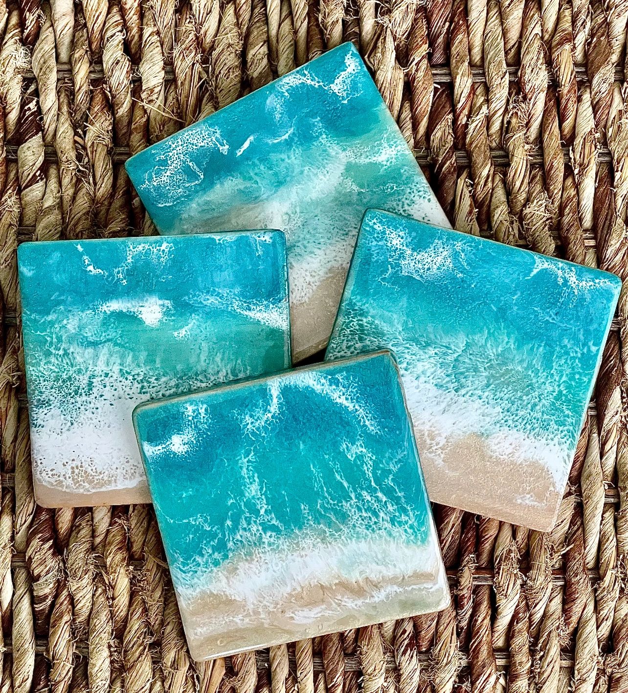 September 23 Resin Wave Costers