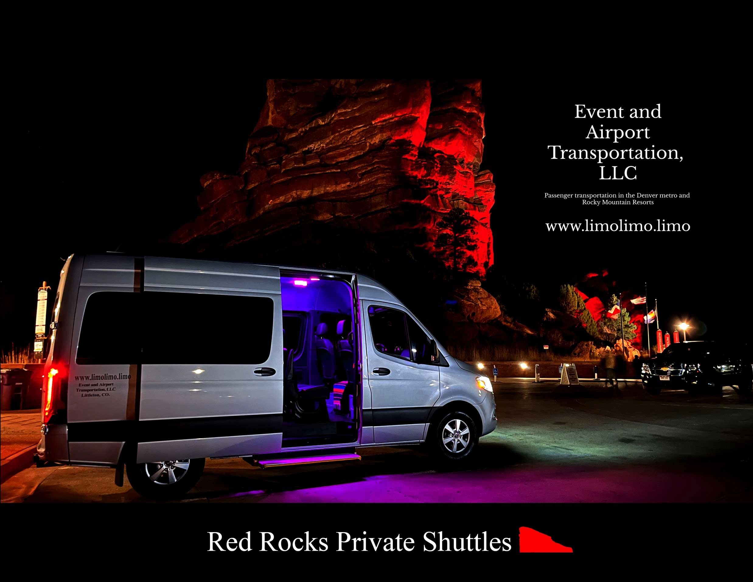 Red Rocks Private Shuttle Service - Book Now!