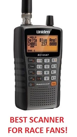 Uniden BC125AT 500 Channel "Enhanced" Racing Scanner "BEST RACE SCANNER ...