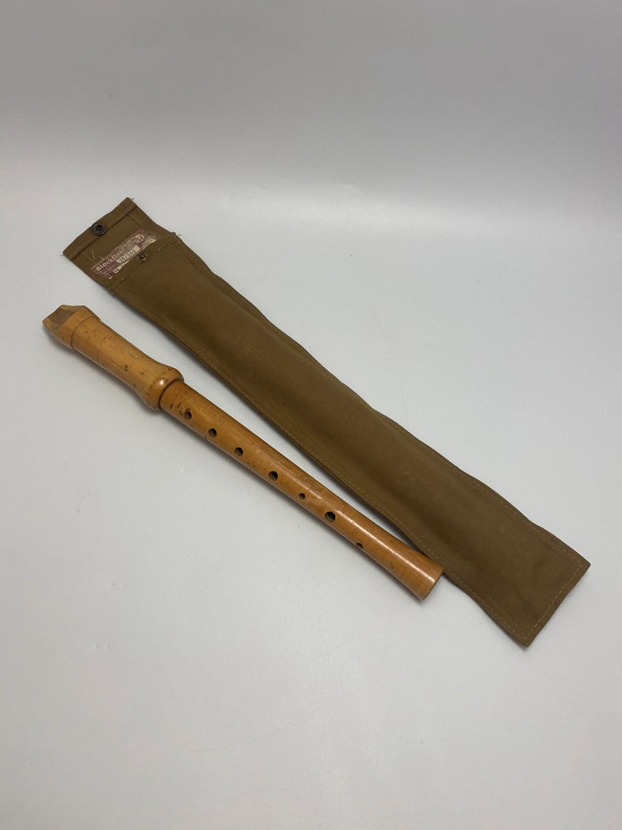 Hitler Youth Flute With Carrier Bag Hersteller Marked