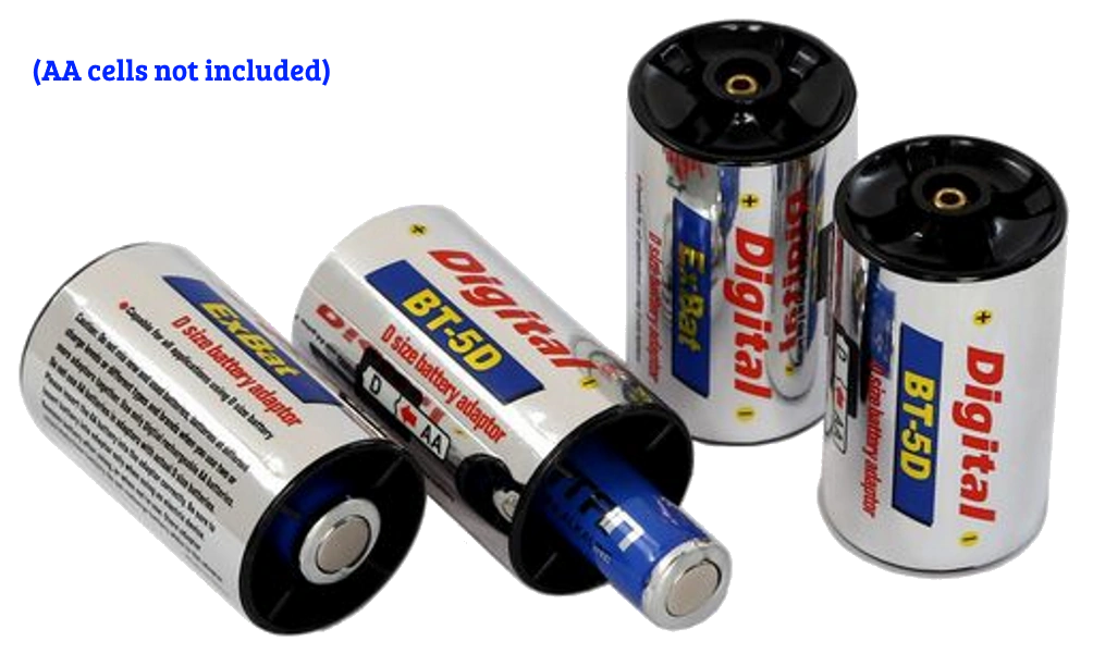 Set of 4 adaptors – Use 4 x AA cells to power your old device that was ...