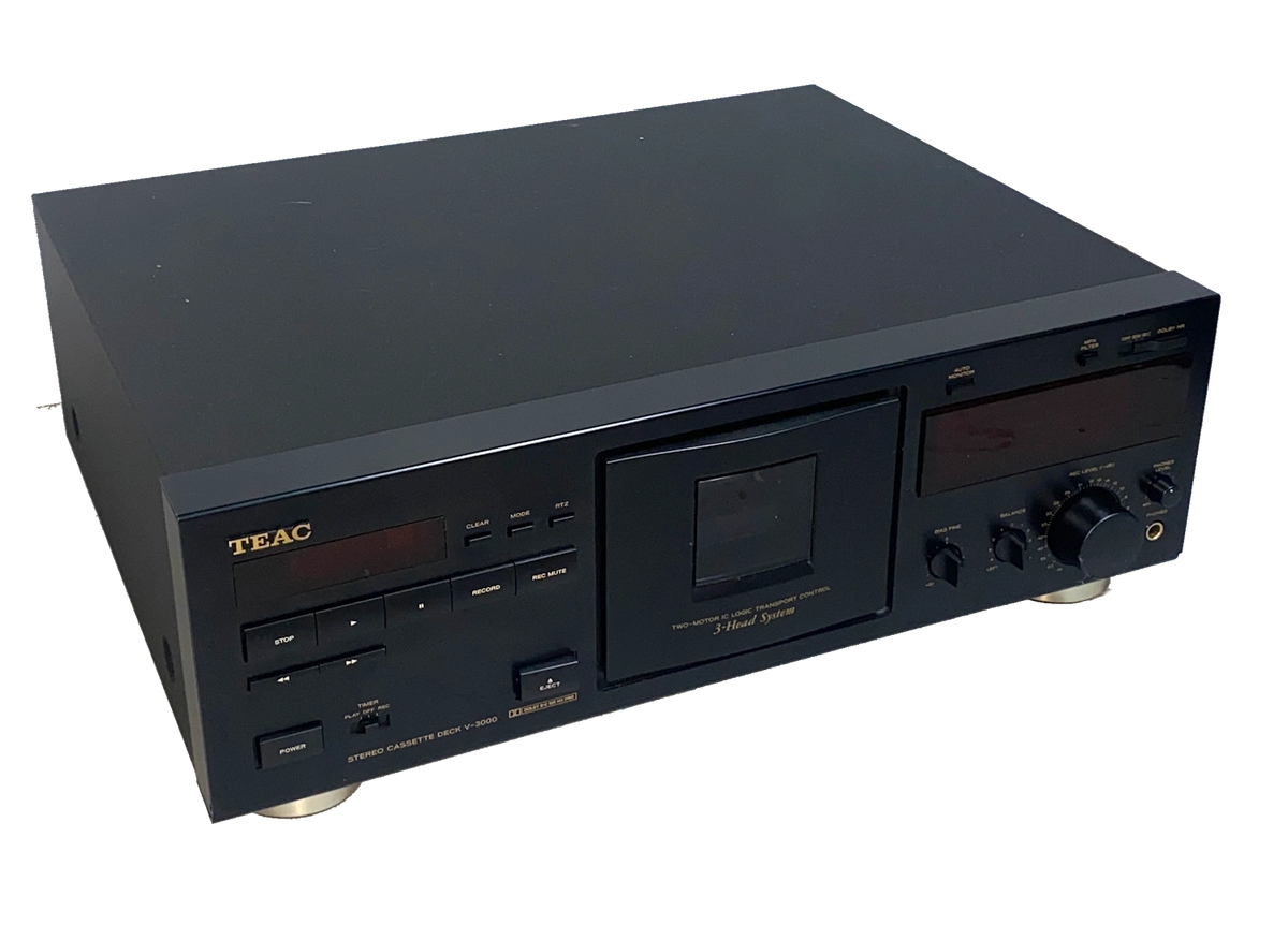 TEAC V-3000 High end 3 Head 2 Motor Cassette Deck, 3 tape types, Dolby ...