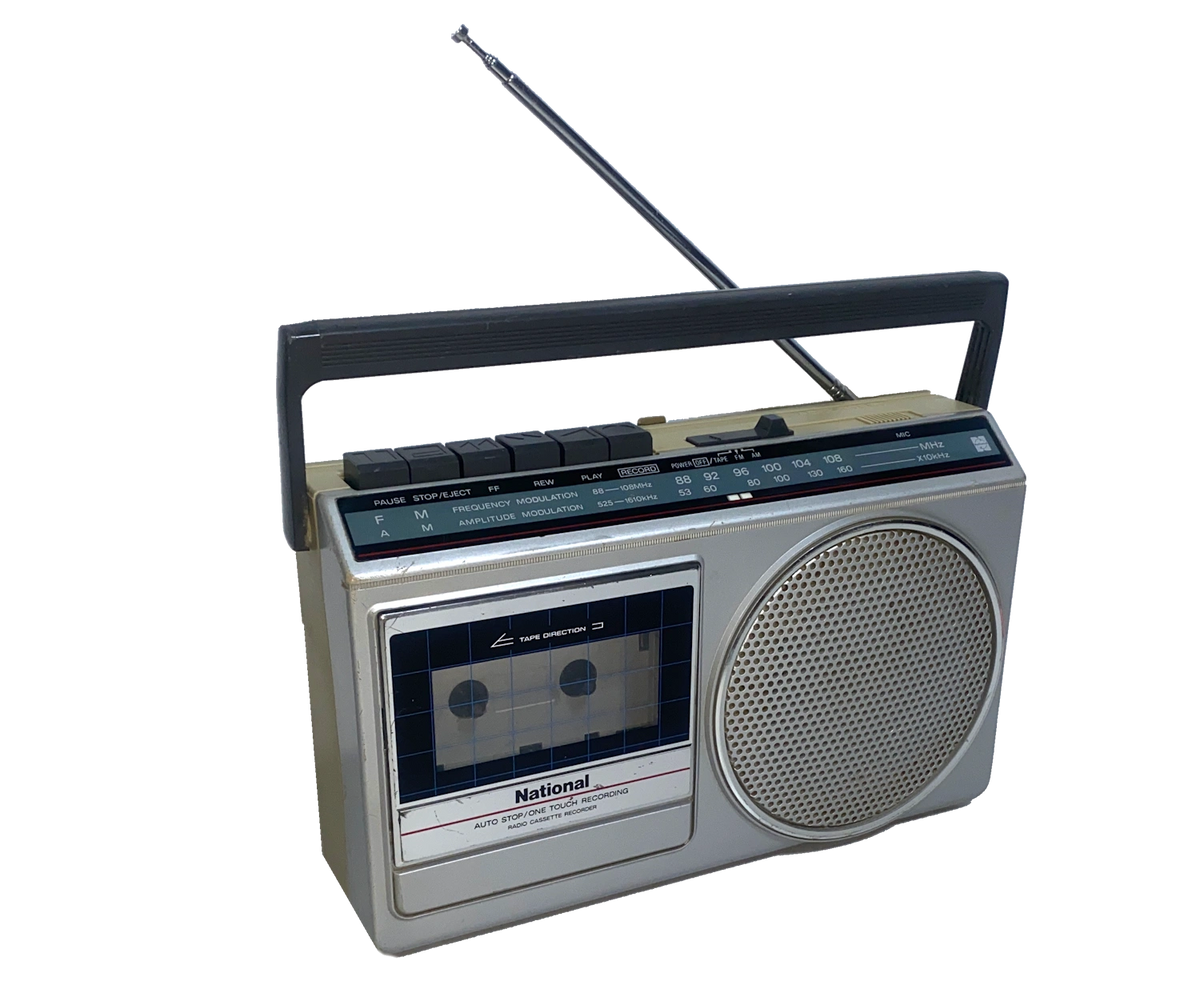 National Panasonic RX-1210 AM/FM Radio Cassette Recorder 1986 RX1210