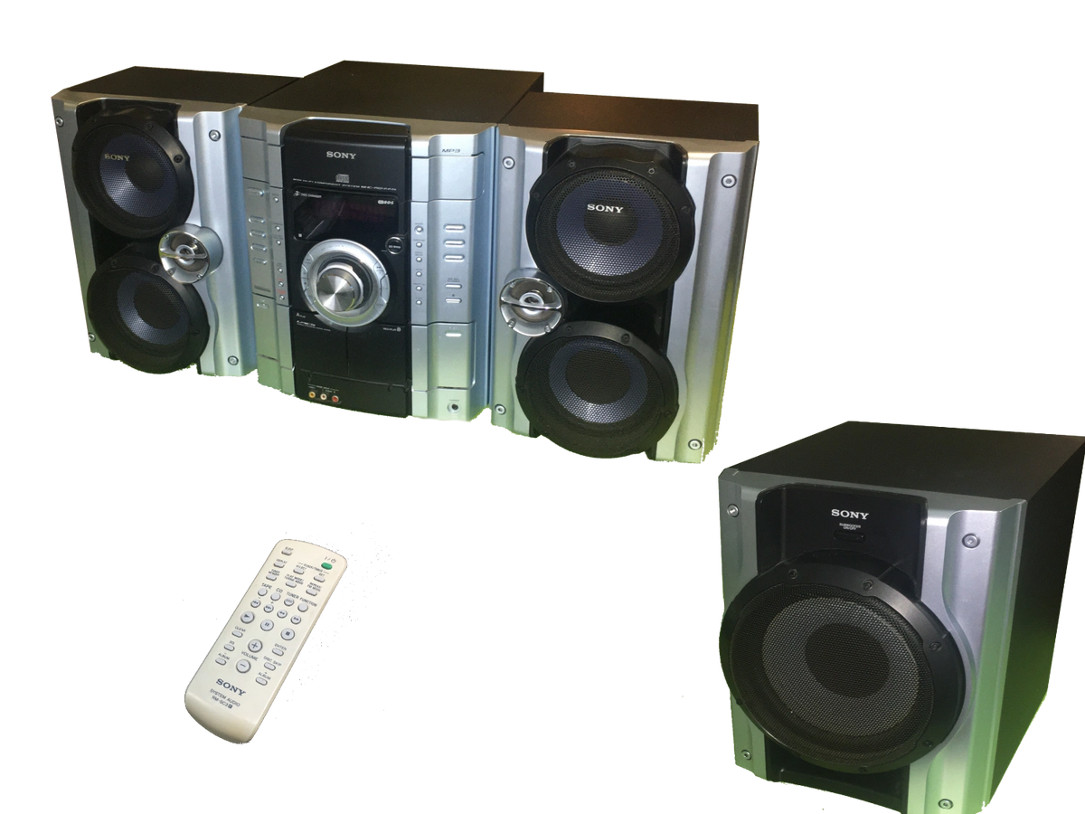 Sony RG444 Mini Hi-Fi Component system (packs a punch!) 2 x 100W plus ...