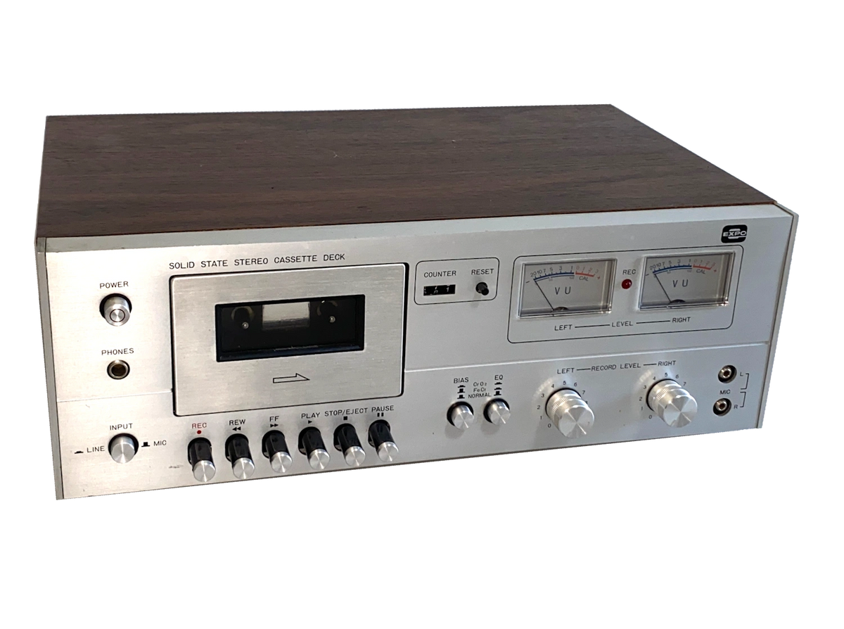 Expo Front load Cassette Deck, Silver face 1979