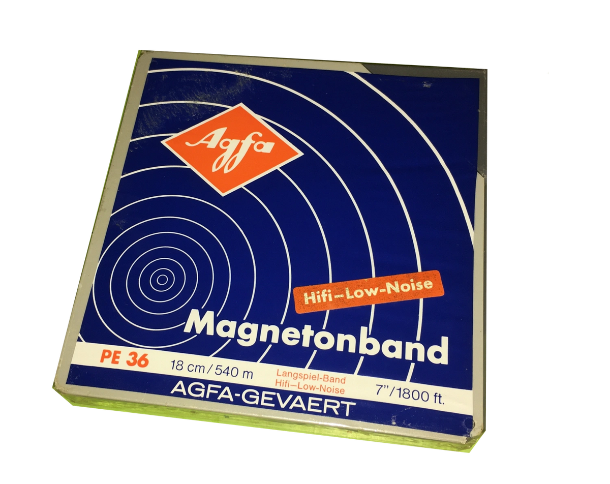 AGFA PE36 Magnetonband 1/4" x 1800ft 7" reel to reel tape New old stock ...