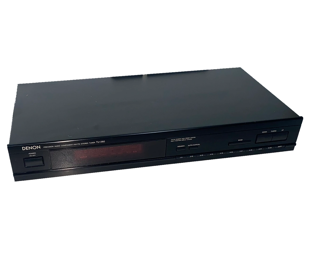Denon TU-260 TU260 AM/FM tuner (black, digital display) 1989