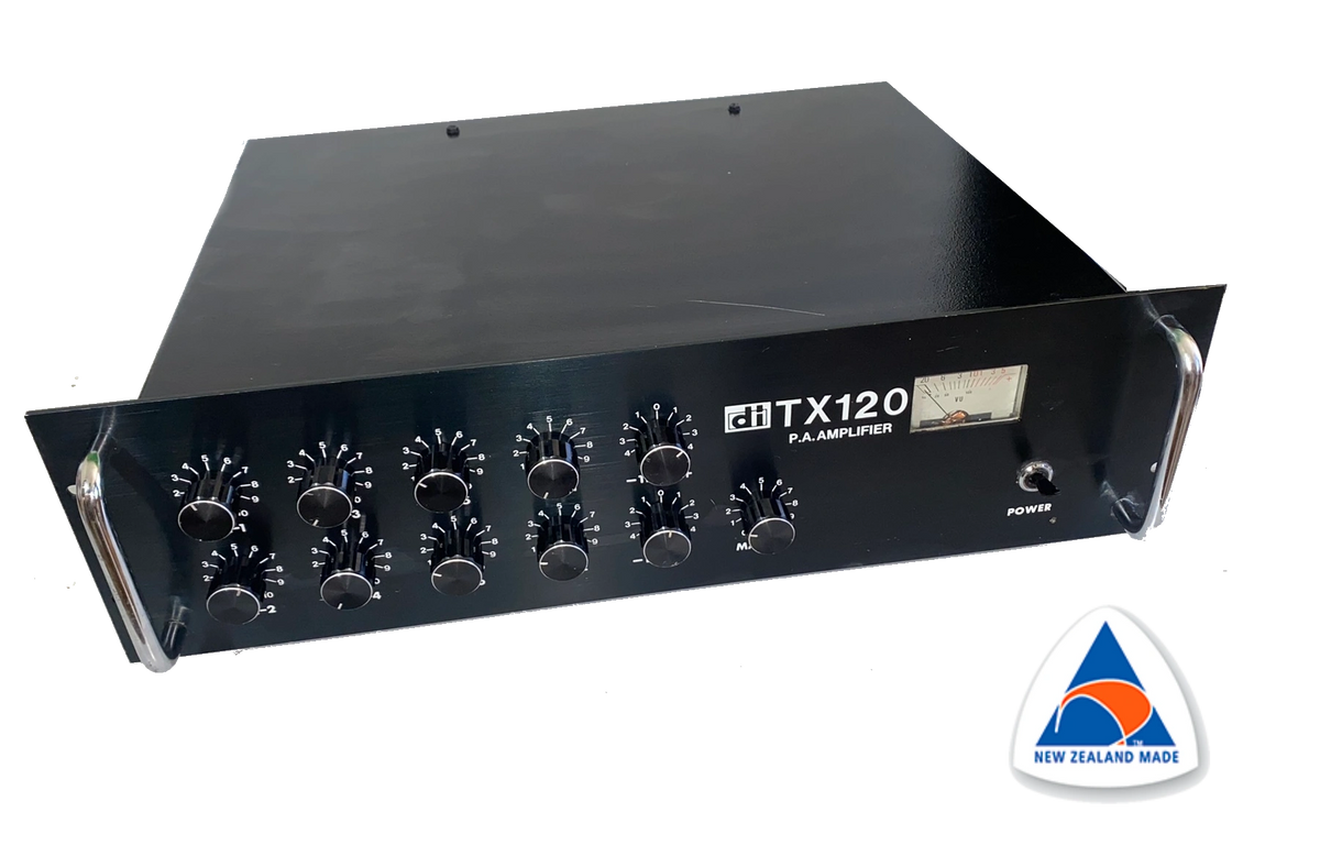 Audio Telex NZ made TX120 120W PA / Commercial / BGM amplifier 1980s ...