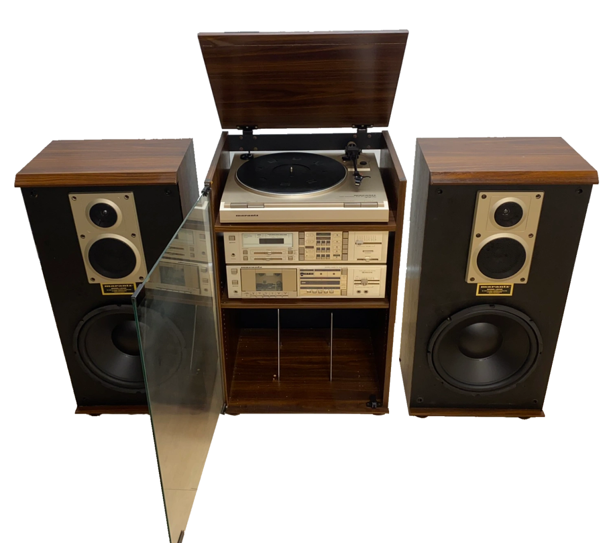 Vintage matching Marantz Vinyl / Cassette / AM/FM Hi-Fi system ...