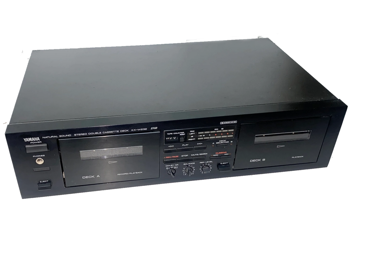Yamaha KX-W232 Dual Twin Cassette Deck Full logic control, Dolby B C, 3 ...