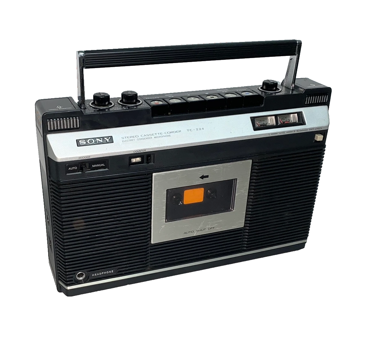 Rare Sony TC-244 TC244 STEREO High Quality Cassette Recorder c1973