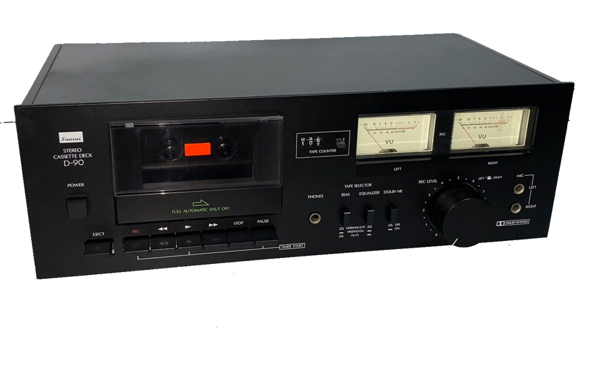 Sansui D90 D 90 Large Front Load Cassette Deck 3 Tape Types Dolby B sansui-d90-d-90-large-front-load-cassette-deck-3-tape-types-dolby-b