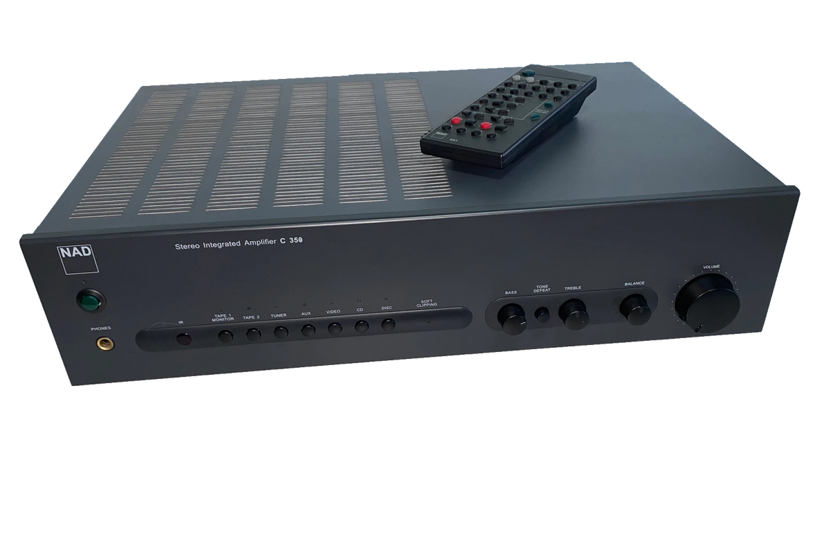 NAD C350 2x60W High performance Amplifier – NAD soft clipping, remote ...