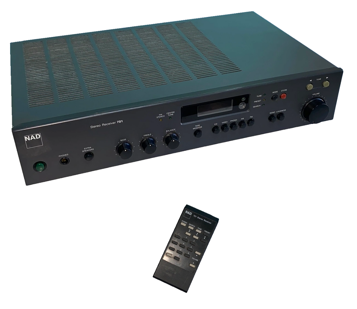 NAD 701 Receiver Amplifier 2 x 25W (85W peak) with remote control 1992