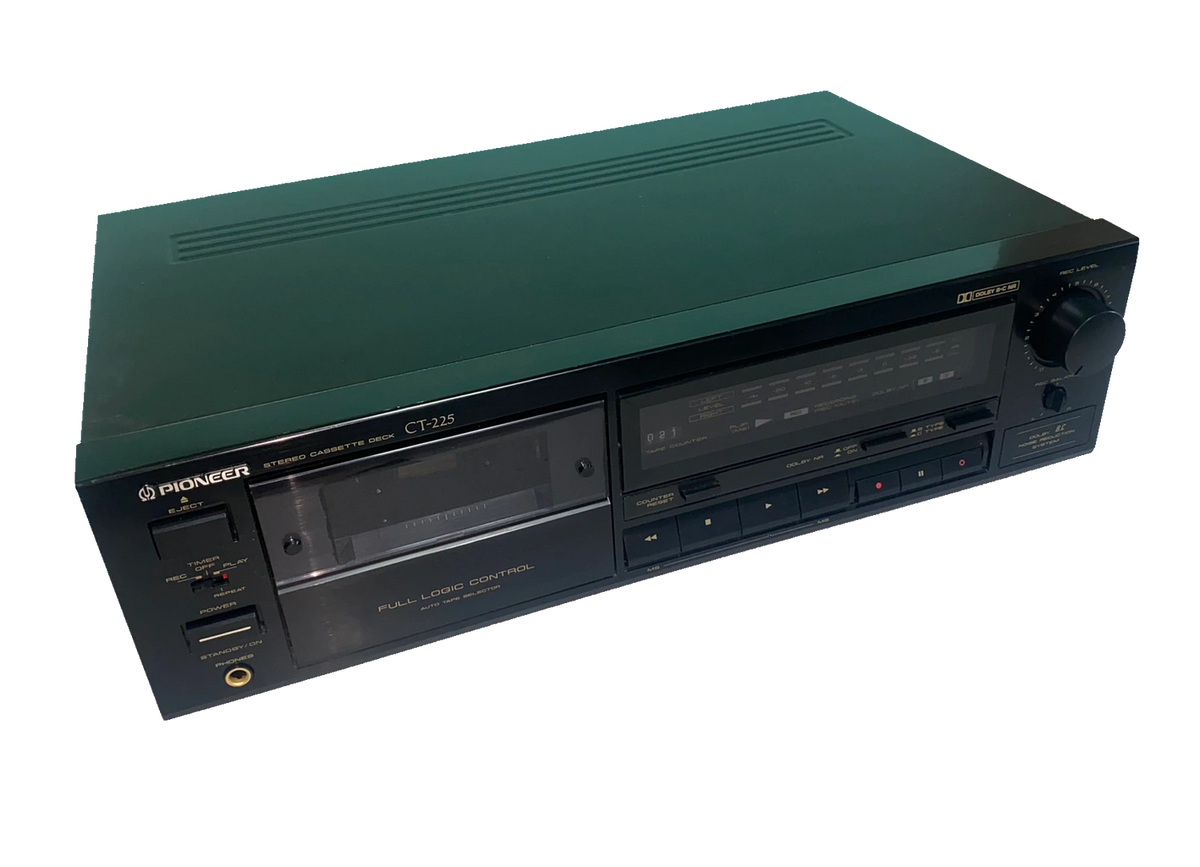 Pioneer CT-225 CT225 Logic control Cassette Deck 3 tape types Dolby B ...