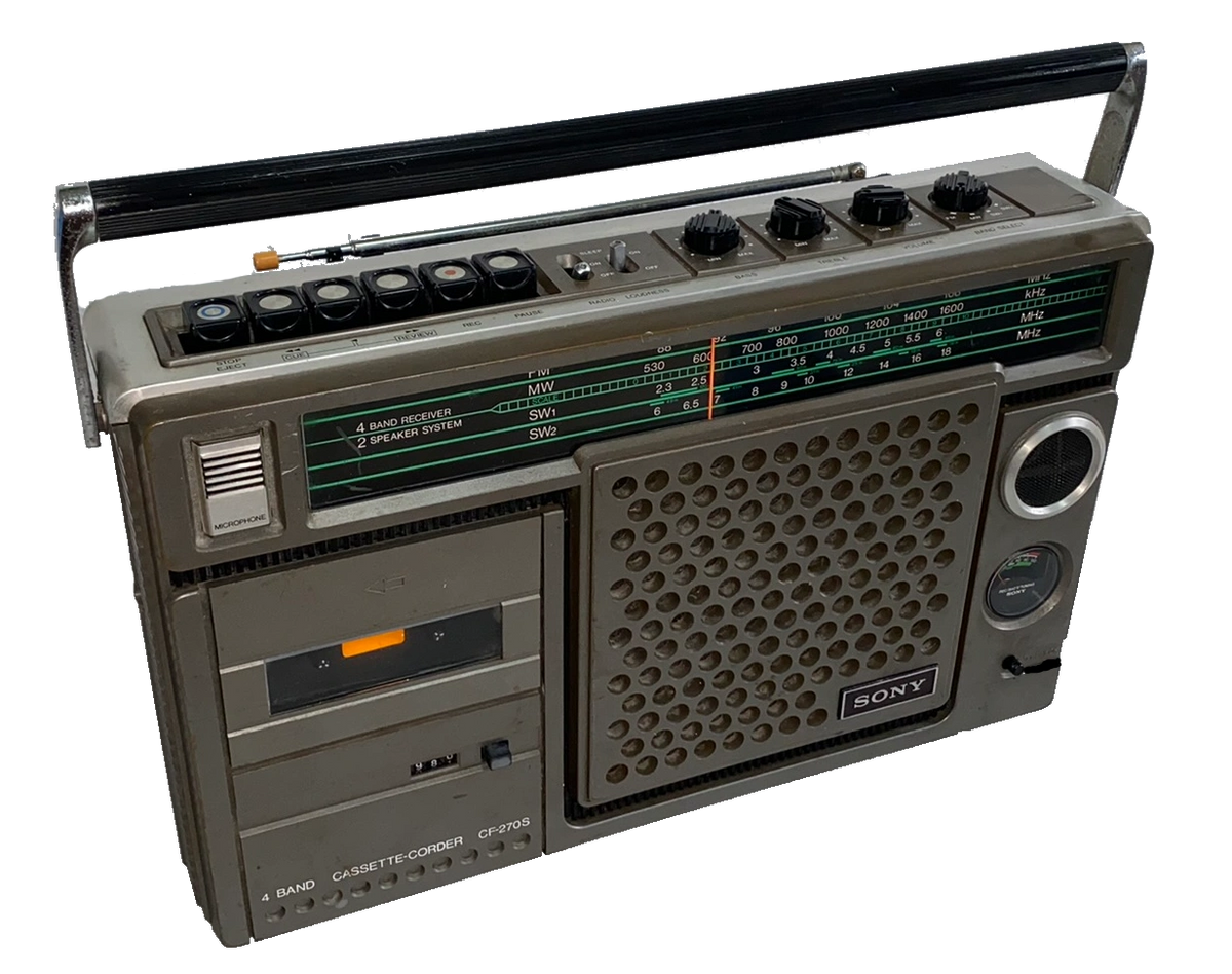 High Performance Sony CF-270S large size 4 band Radio Cassette Recorder ...