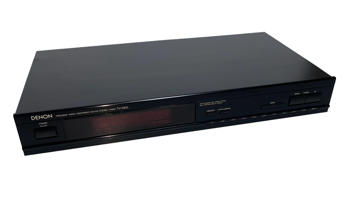 Quality Denon TU-260L TU260 AM/FM Stereo/LW Tuner, black, fluorescent ...