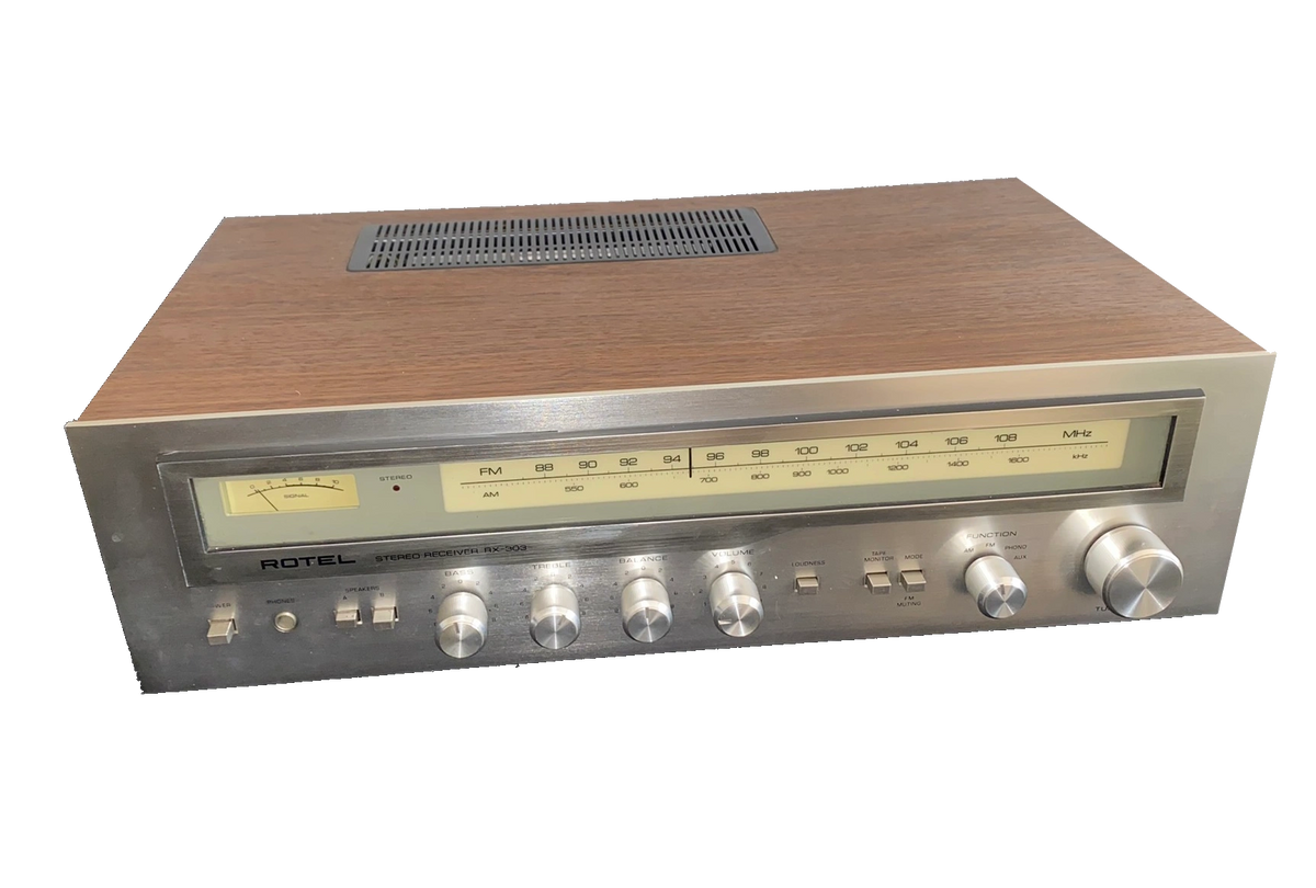 Rotel RX-303 2x30W >8Ω AM / FM Stereo Amplifier Receiver Silver face ...