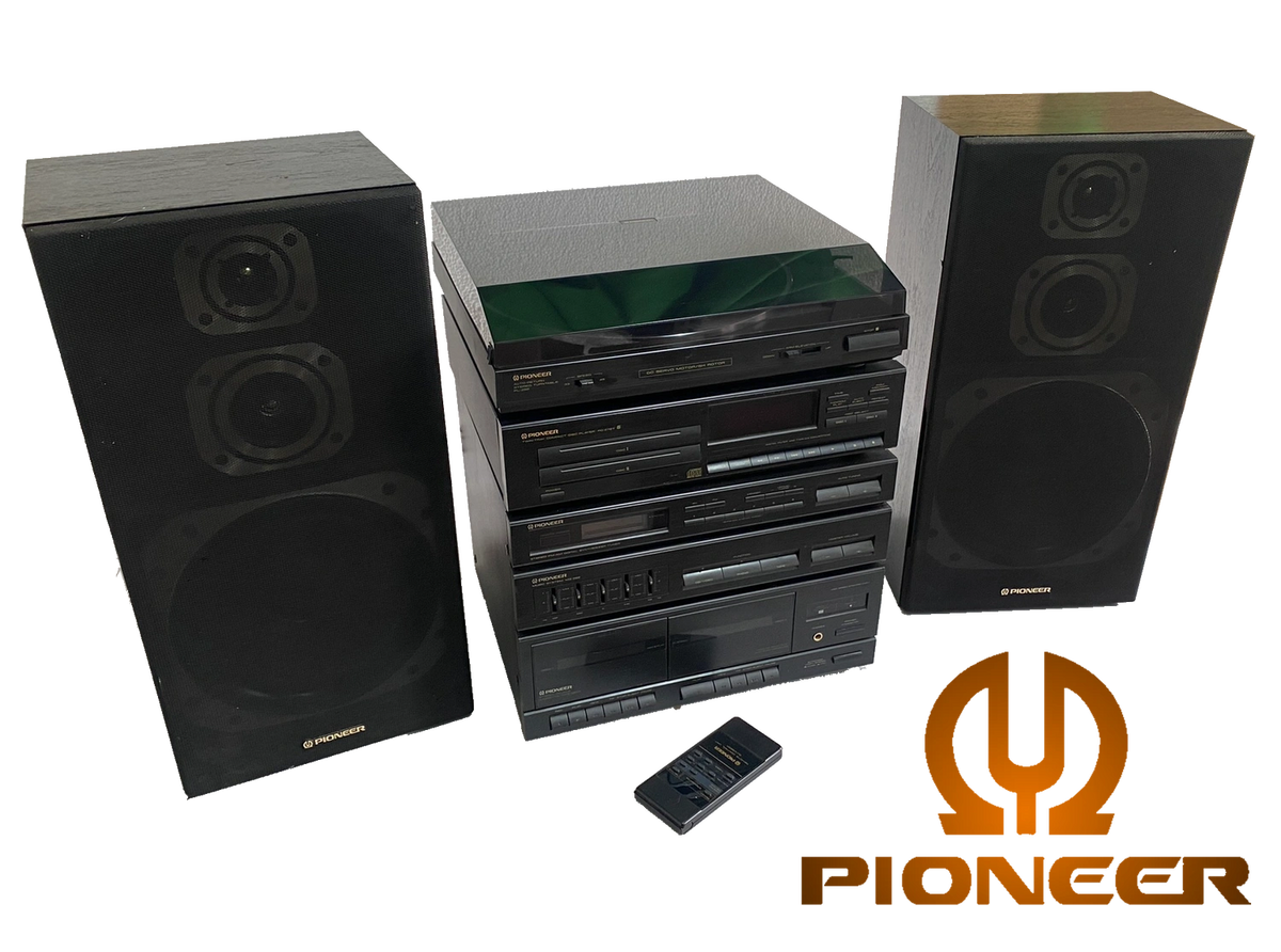 Complete PIONEER Midi Hi-Fi system - Turntable, Cassette, Radio, CD ...