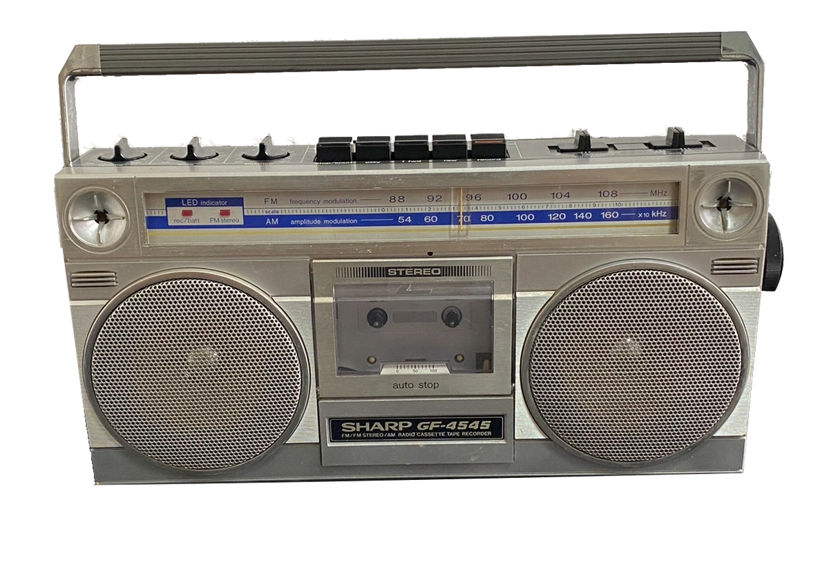 Sharp GF-4545-A Stereo Radio Cassette recorder / boombox / ghetto ...