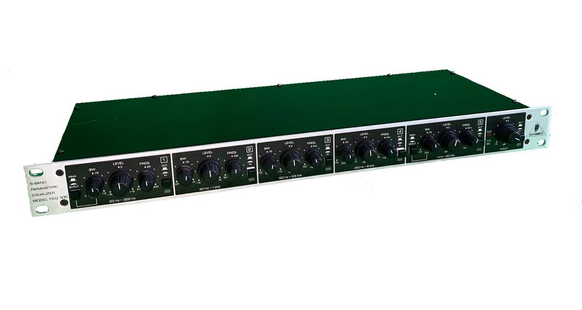 Vintage Behringer 5 band single channel Parametric Equaliser PEQ-305 ...