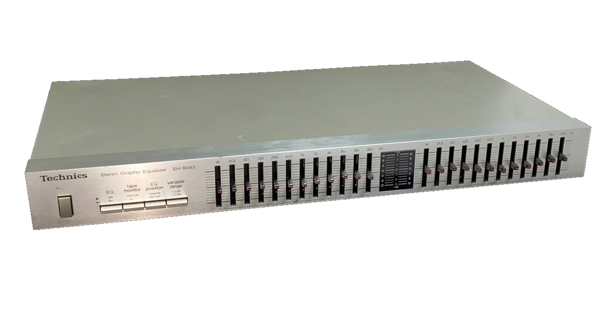 Technics SH-8045 DUAL 12 BAND Graphic Equaliser (selectable 3db / 12db ...