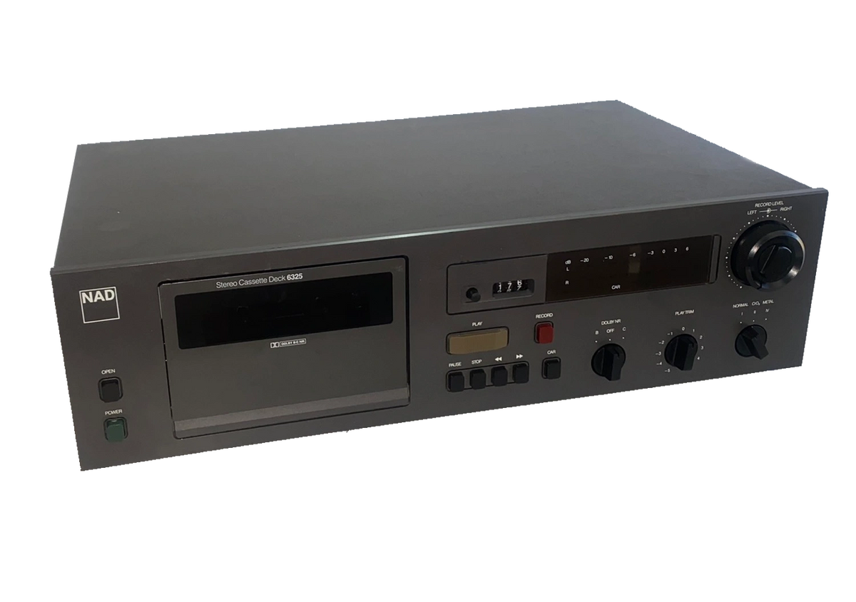 NAD Cassette deck 6325 3 tape type Dolby B C Fully Servo controlled 1990