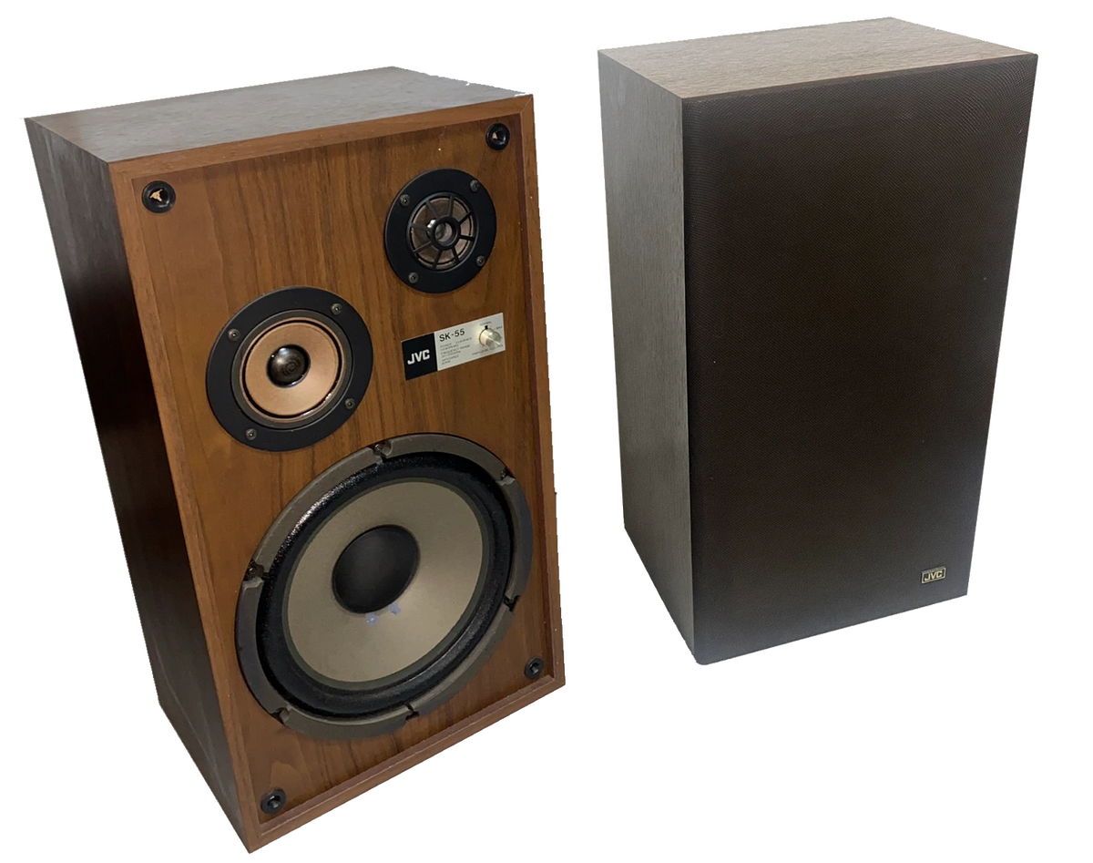 JVC SK-55 10inch 3way floor standing / large bookshelf speakers Japan ...