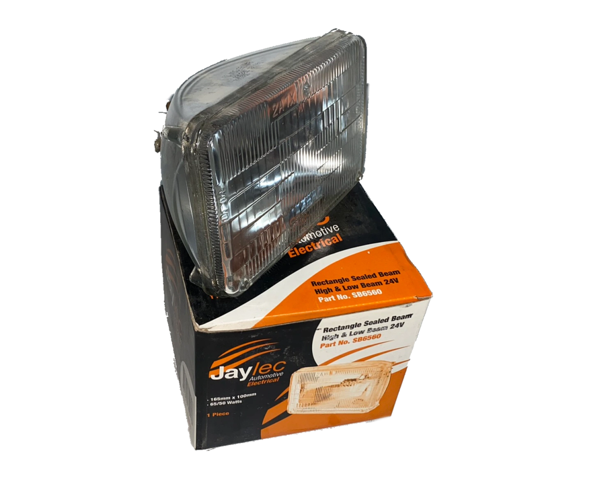 Old School Rectangular Truck Bus Sealed Beam Headlight 165 x 100 (6.5 ...