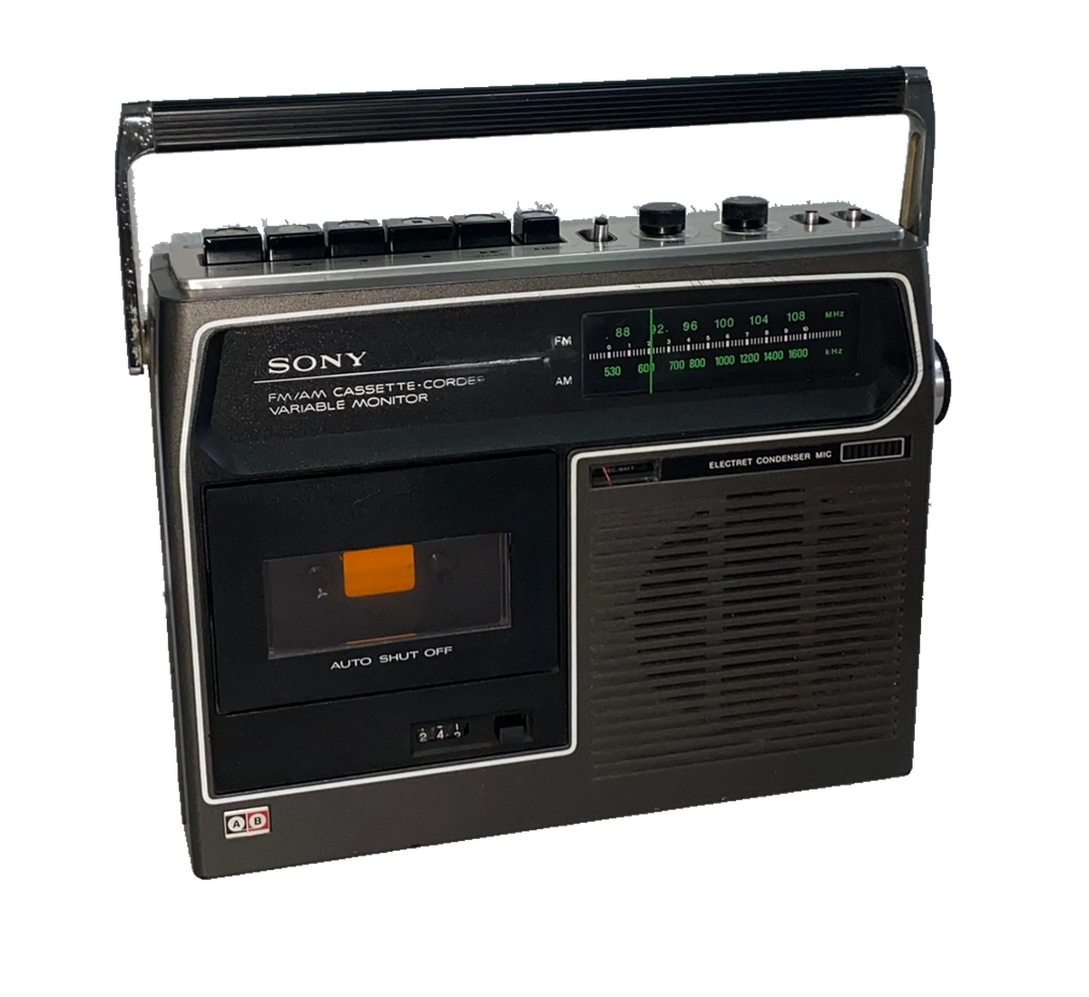 Sony CF-320 AM/FM Radio Cassette Player 1975 CF320