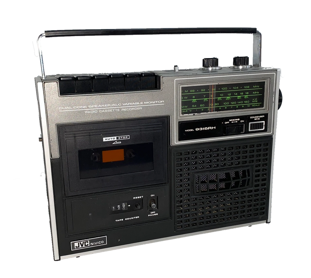 JVC Nivico 9315-RH AM/FM/SW Radio Cassette Recorder 1975