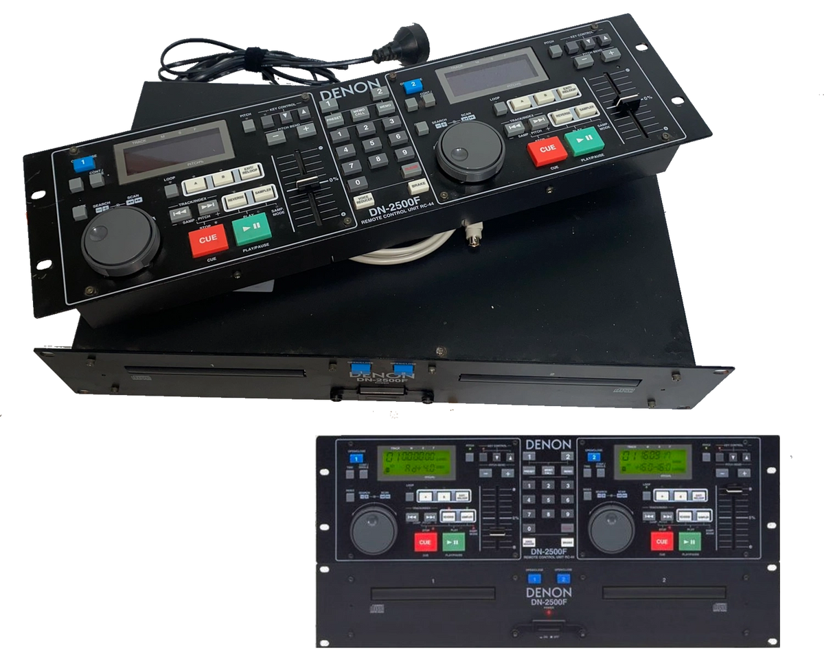 The Benchmark DENON DN-2500F Professional / DJ Dual CD Player (inc RC-44 Controller) Pitch ...