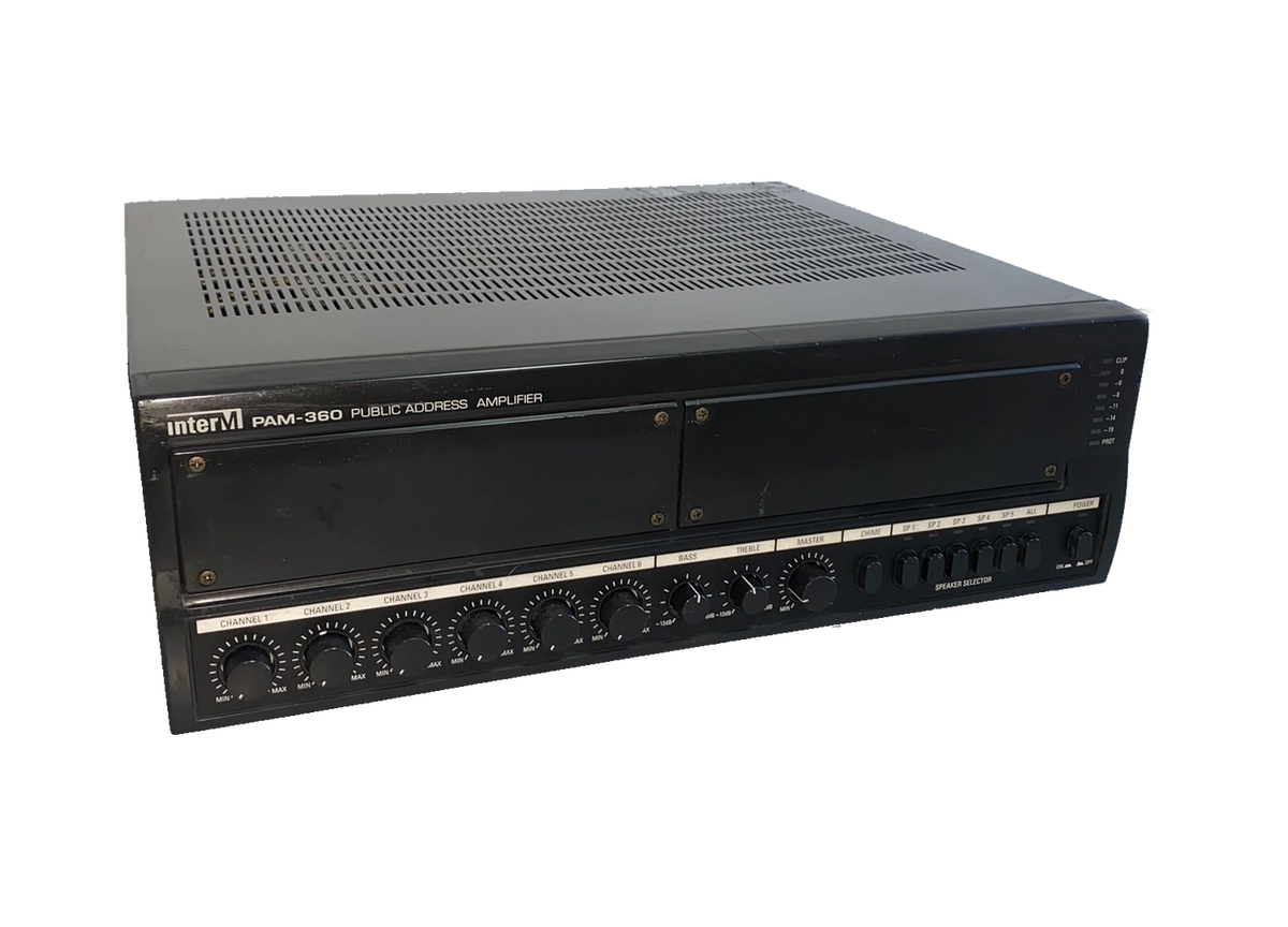 Inter-M PAM-360 Beast PA / Commercial / Paging amplifier 6 channel 5 zone 360 watts PAM360 c2006