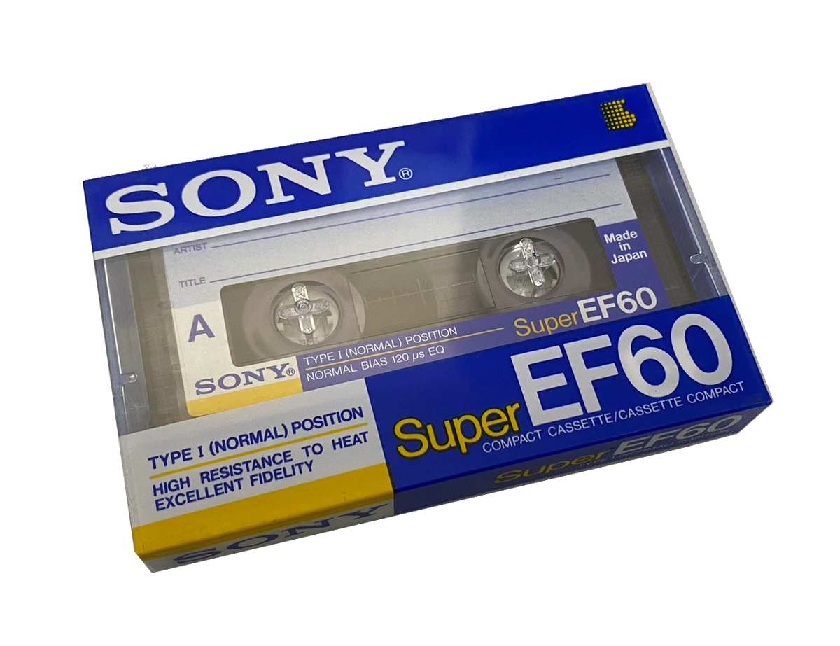 SONY SUPER EF 60 EF60 C60 Blank Cassette Tapes (Made in Japan)