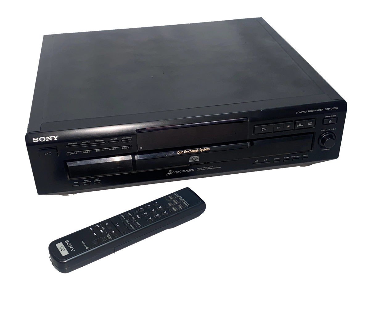 Sony CDP-CE335 5 disc carousel style CD CD-R CD-RW Player w jog shuttle ...