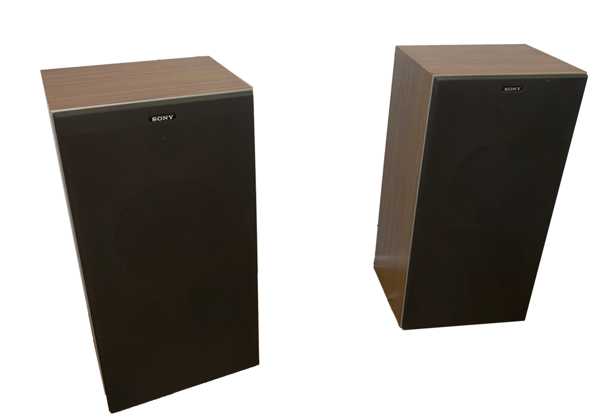 Sony SS-414 large speakers 10” 2way with passive bass radiator c1978