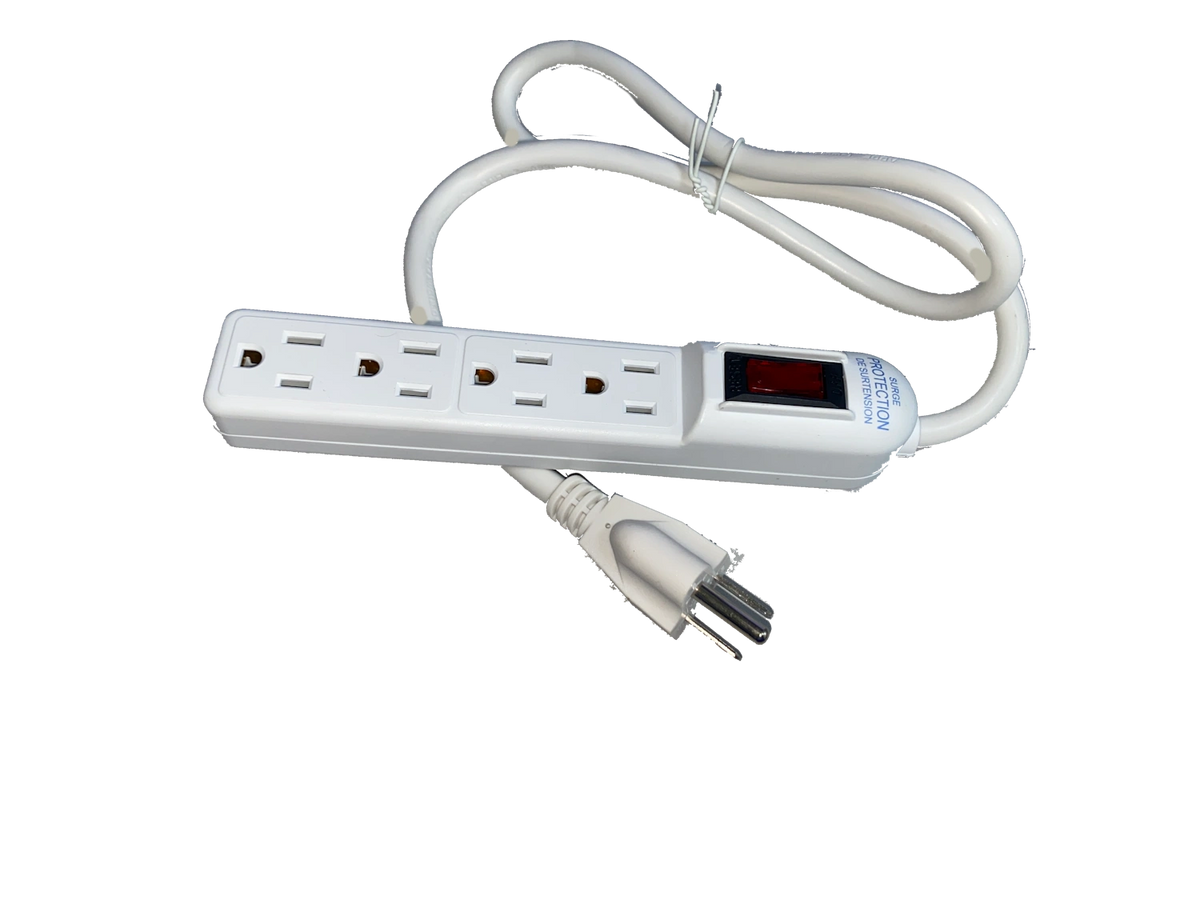 4 Way USA Powerboard with inbuilt surge protection 4 outlet USA Power Board