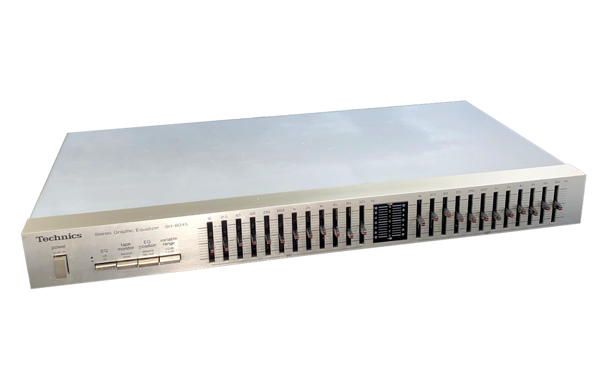 Technics SH-8045 DUAL 12 BAND Silver face Graphic Equaliser (selectable ...