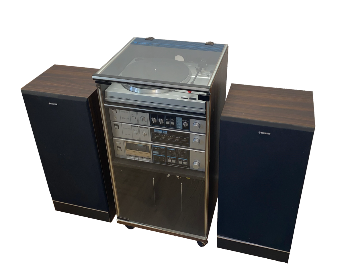 Sanyo SYSTEM 220 Complete Vinyl / Cassette Component Silver face Hi-Fi ...