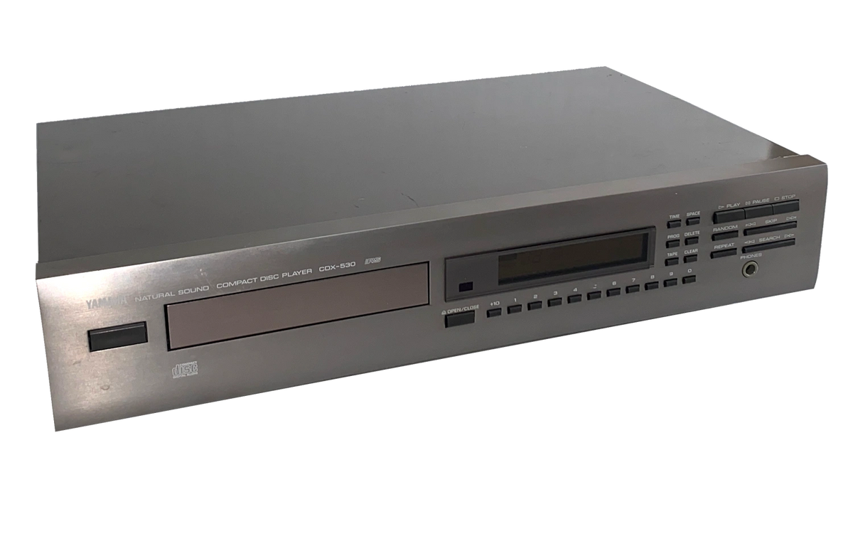 Titanium Silver Yamaha CDX-530 Single CD Player (analogue out) 1990 CDX530