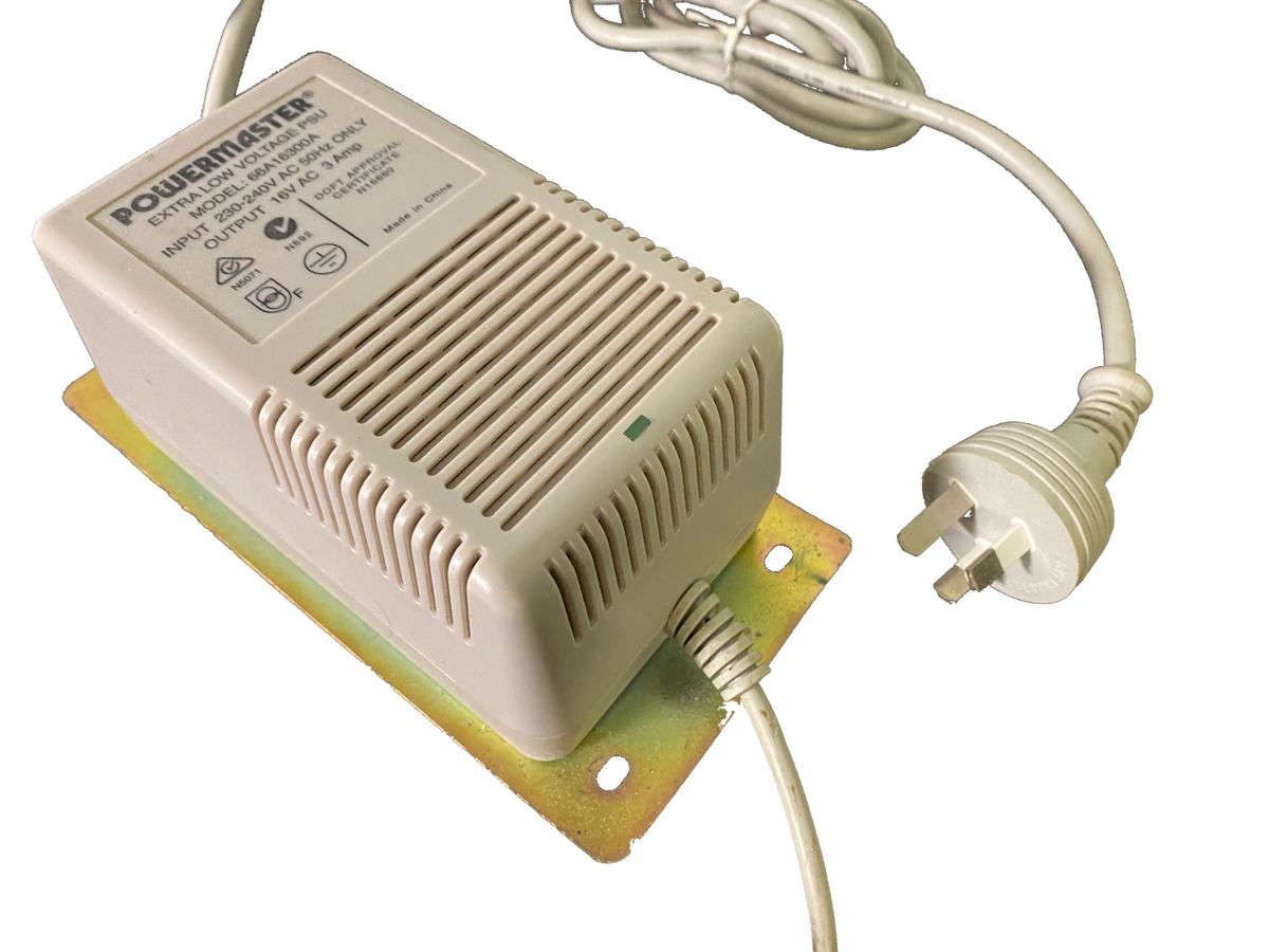 Powermaster / Datamaster 66A16300A 16Vac 3A Transformer Power Supply w ...